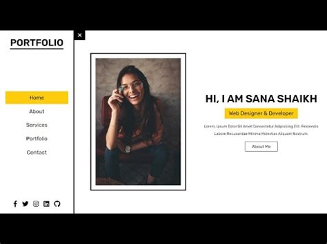 Complete Responsive Personal Portfolio Website Design Using HTML CSS JavaScript PHP MySQL