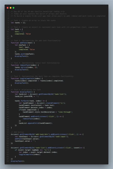 Theophilus Menor On Linkedin Vanillajs Javascript 30daysofcode
