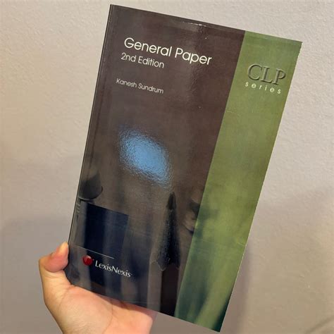 Clp General Paper 2nd Edition By Kanesh Sundrum Lexus Nexis Printed Textbook Hobbies And Toys
