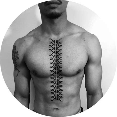 Sternum Tattoo Men
