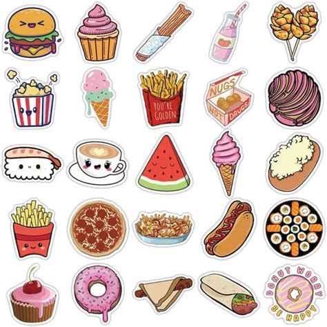 Tổng Hợp Mẫu Sticker Cute Food Sticker Đồ Ăn Ngộ Nghĩnh