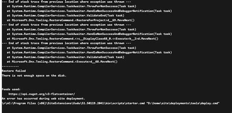 Error Deploying Aspnet Website On Azure Webapp With Github Stack