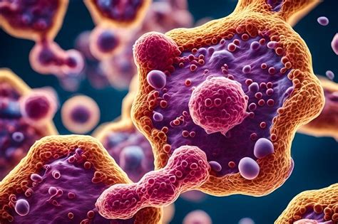 Premium Ai Image Microscopic View Of A Virus Particle