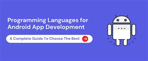 Top Programming Languages For Android App Development Skein Technologies