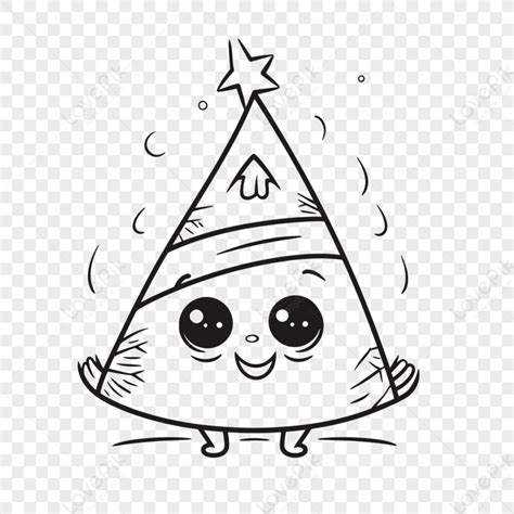 만화 파티 모자 개요 스케치 드로잉의 벡터 일러스트 레이 션몸짓의상 모자 Png 일러스트 무료 다운로드 Lovepik