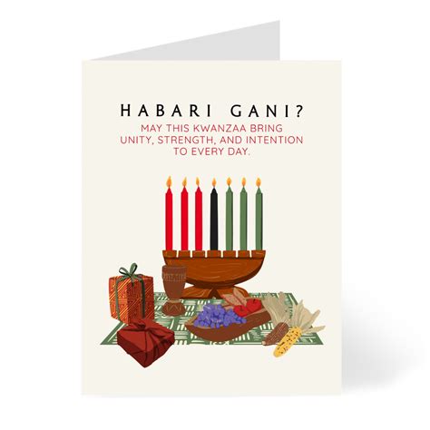 Habari Gani Kwanzaa Card Cheernotes