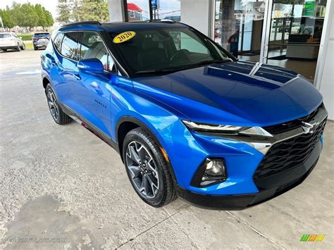 Bright Blue Metallic 2020 Chevrolet Blazer Rs Exterior Photo 146553452
