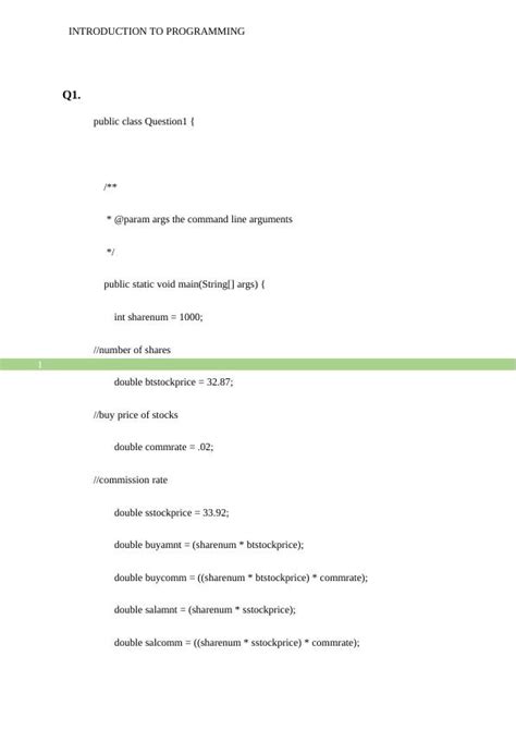 Introduction To Programming With Java Solved Assignments