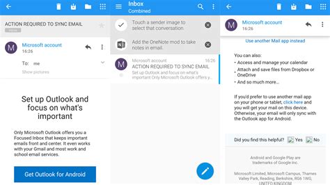 Microsoft Has Been Sending Outlook Ads To New Users Of Androids Default Email App Winbuzzer