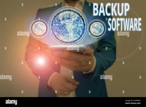 Writing Note Showing Backup Software Business Concept For Create Extra Exact Copies Of Files Or