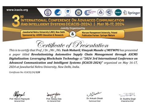 New Paper On Blockchain Adoption In Automotive Industry Yash Moharil