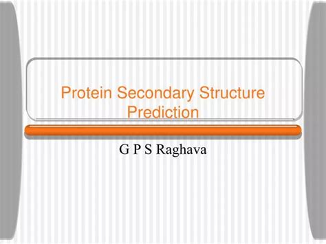 Ppt Protein Secondary Structure Prediction Powerpoint Presentation Free Download Id 1275753