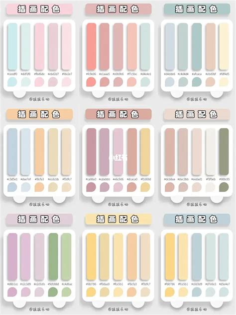 今日色卡 氛围感莫兰迪配色