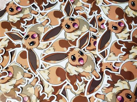Eevee Sticker Heartoftheoceanset