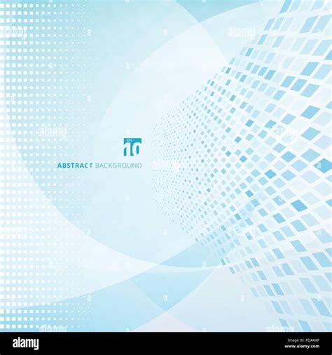 Abstract Technology Data Sorting Smart System Big Data Blue Squares Pattern Perspective