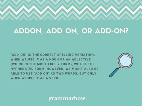 Addon Add On Or Add On Helpful Examples