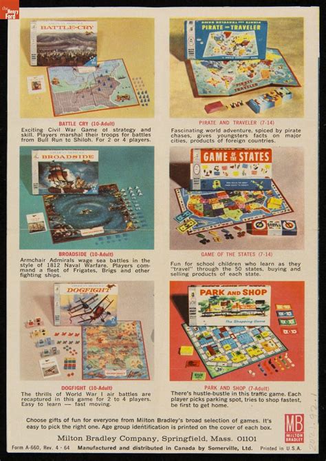 Milton Bradley Company Catalog Welcome To Gameland 1964