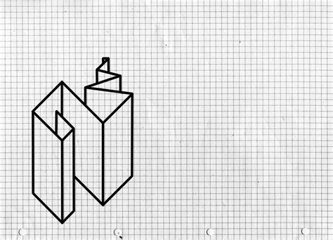 Ibm Logo Line Drawing On Graph Paper