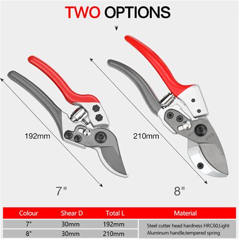 Omy 원예 가지 치기 가위 직경 30mm 과일 나무 꽃 가지 등을 잘라 내는 도구 정원 도구