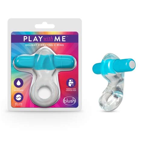 An 909 Blush Play With Me Delight Vibrating C Ring Blue Sexy Shop