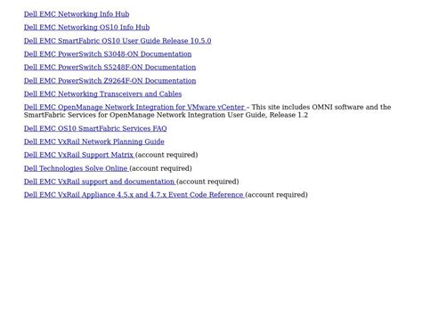 Technical Resources Dell Emc Networking Smartfabric Services Deployment With Vxrail 4 7 Dell