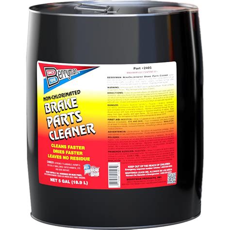 Berryman Products Brake Parts Cleaner Non Chlorinated 5 00 Gal Pail Msc Direct