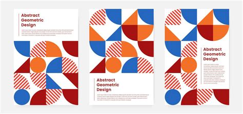 Geometric Minimalistic Artwork Cover With Shape And Figure Abstract Pattern Design Style For