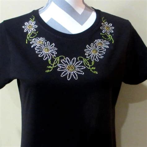 Rhinestone Shirt Etsy