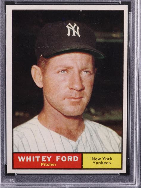 1961 Topps Whitey Ford New York Yankees 160 Graded Psa Nm 7 Baseball Card Ebth
