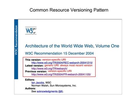 Persistent Identifiers And The Web The Need For An Unambiguous Mapping