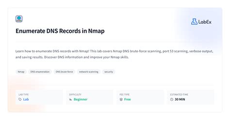 enumerate dns records in nmap labex