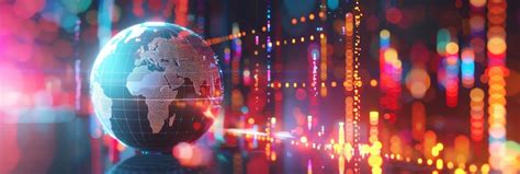 Infographic Globe With Vibrant Graphs And Data Visualizations Global