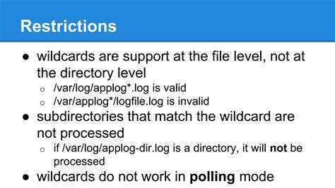 Using Wildcards With Rsyslogs File Monitor Imfile Pptx