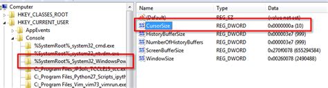 How To Customize The Default Cursorsize In Powershell Super User