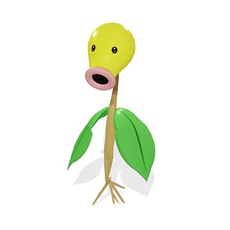 Бесплатный Obj файл Bellsprout PokÉmon Bellsprout 3d Model Rigged