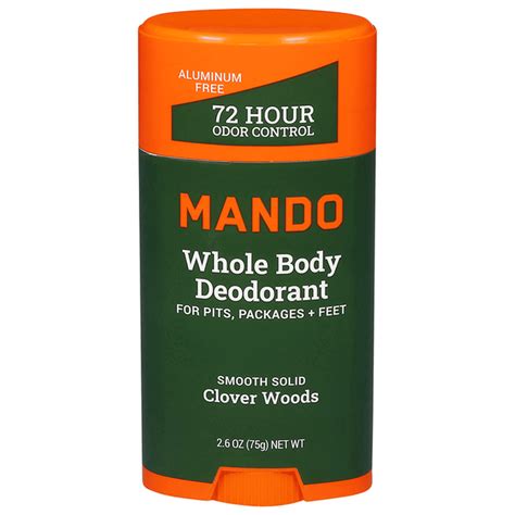 Mando Deodorant Whole Body Clover Woods Smooth Solid 26 Oz