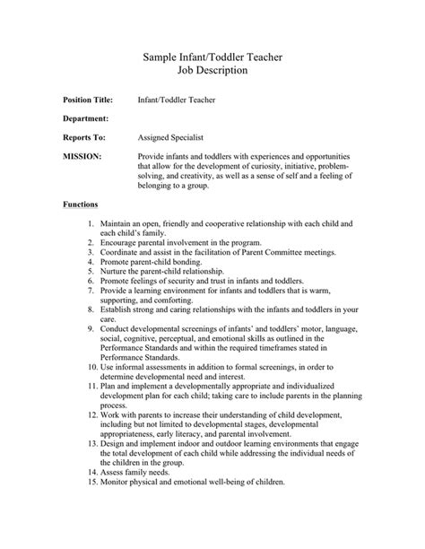 Sample Of Teacher