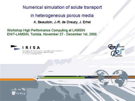 Numerical Simulation Of Solute Transport In Heterogeneous Porous