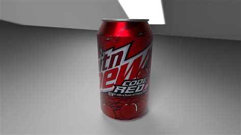 Mountain Dew Code Red Soda Can Material Daz Content By Dwrgames