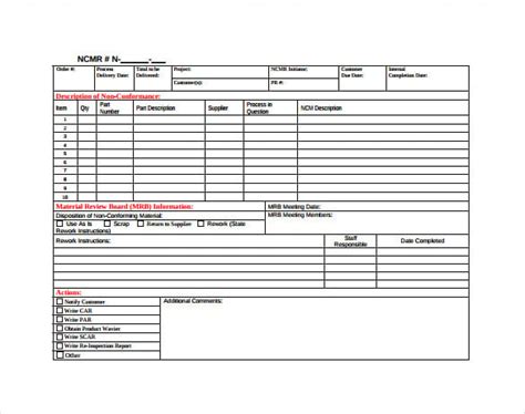 25 Non Conformance Report Templates Pdf Docs Word Pages