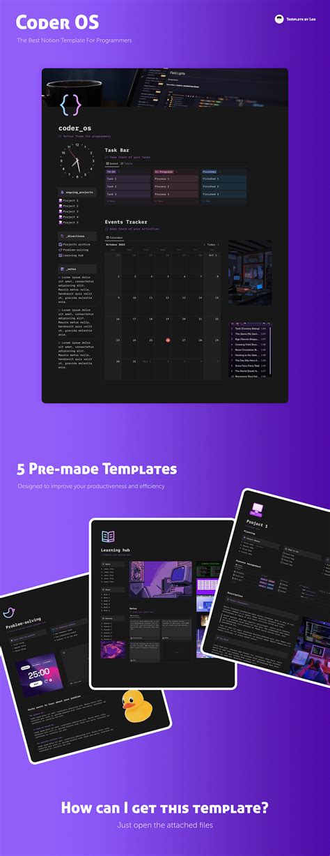 Coder Os Notion Template For Programmers On Behance