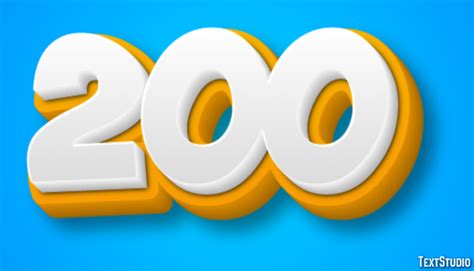 200 Text Effect And Logo Design Number 200 Text Effect And Logo Design Number
