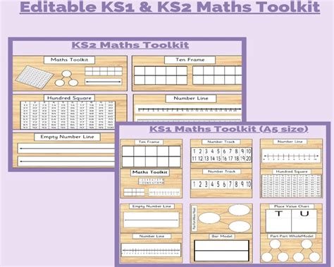 Teacher And Pupil Ks1 And Ks2 Maths Toolkits Maths Resources Etsy Uk