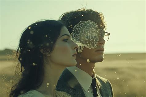 Cognitive Training Tender Moment Couple Facing Each Other With Floating