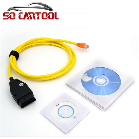 New Esys Data Cable For Bmw Enet Ethernet To Obd Interface E Sys Icom Coding For F Serie