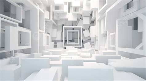 Geometric Shapes In 3d Render Create White Abstract Background Texture 3d Texture 3d Geometric