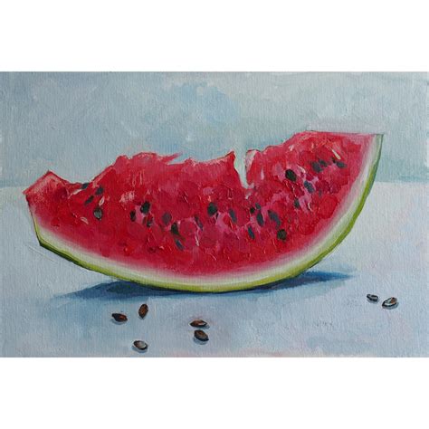 Купить картину Арбузный ломтик из серии Мини в Москве от художника Корчагина Альфия