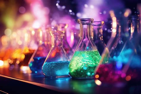 Bright Colourful Glass Objects Of Different Shapes In Neon Colours