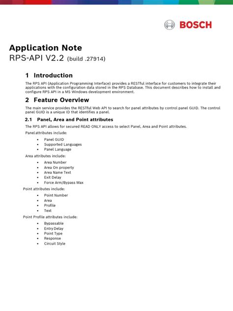 Rps Api Application Note V2 2 27914 Pdf Business Technology