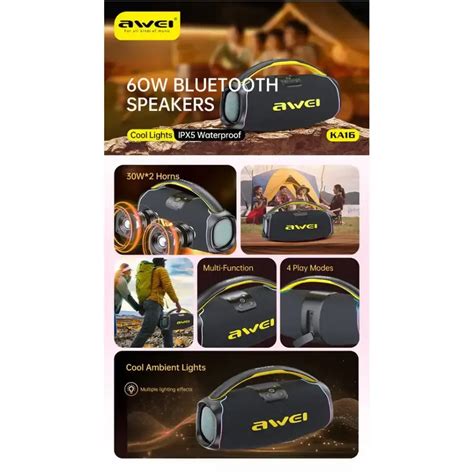 Awei Ka16 Wireless 60w Bluetooth Speaker Best Price In Bd